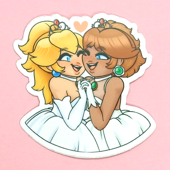 Princess Daisy And Princess Peach Kissing